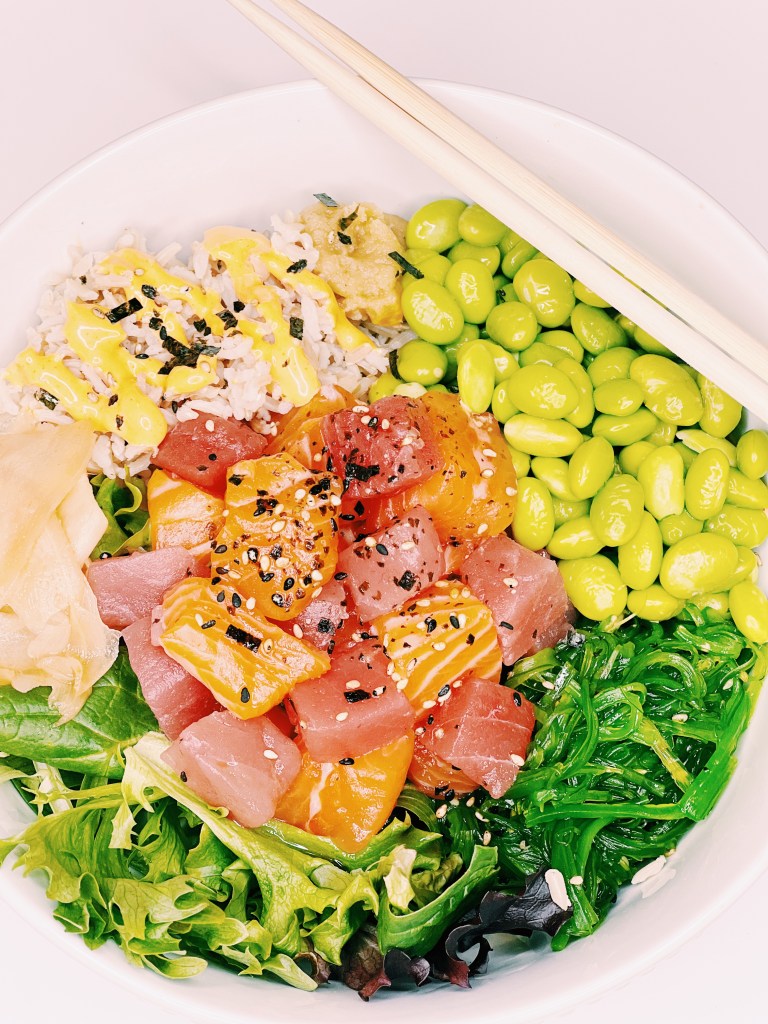 Tuna Salmon Poke Bowl - Chef Nat